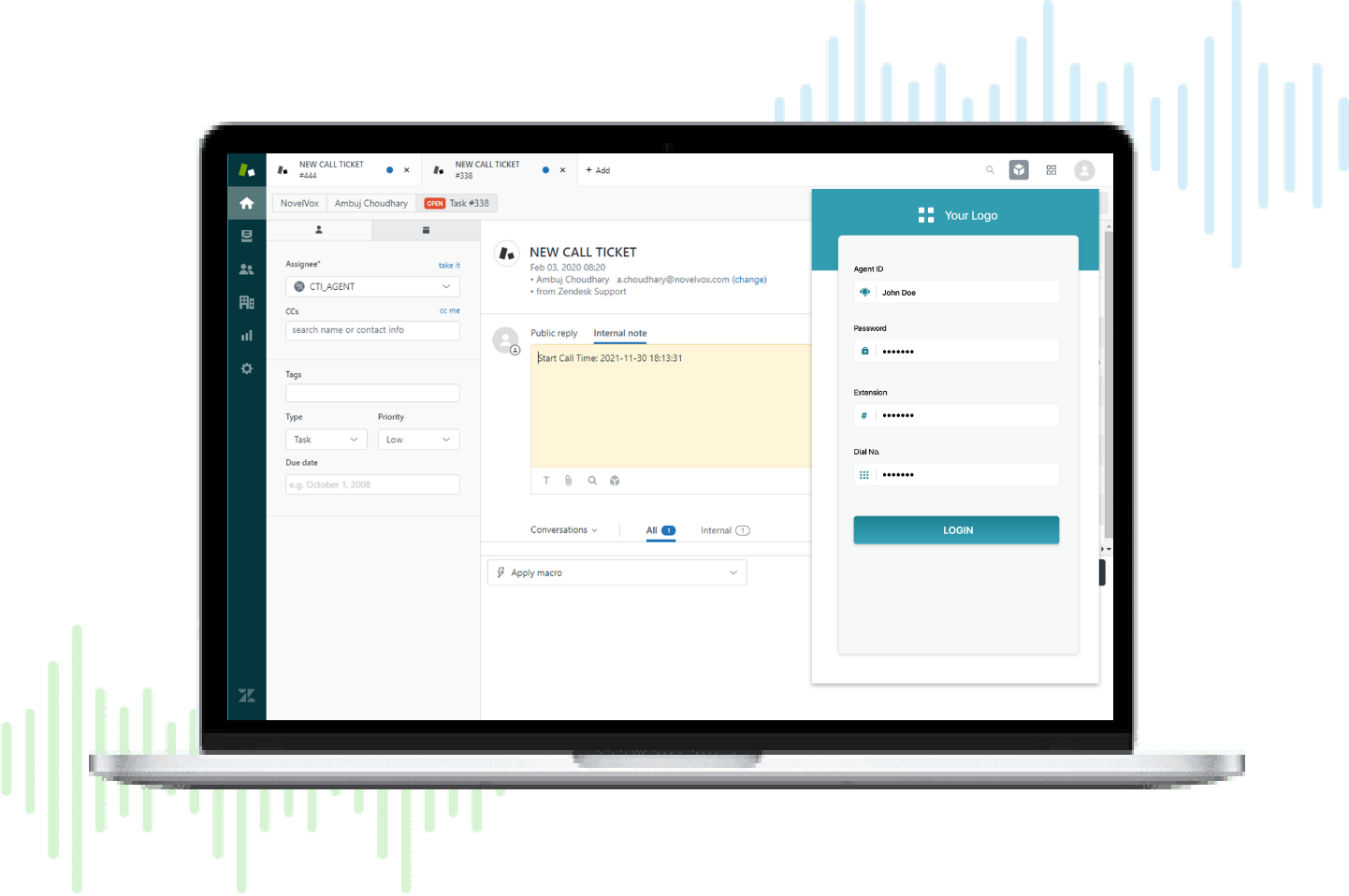 Zendesk CTI Connector for Avaya Contact Center – Novelvox