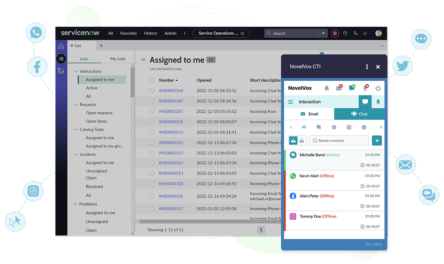 ServiceNow CTI Integration | ServiceNow CTI Connector for Cisco, Avaya and Genesys Contact ...