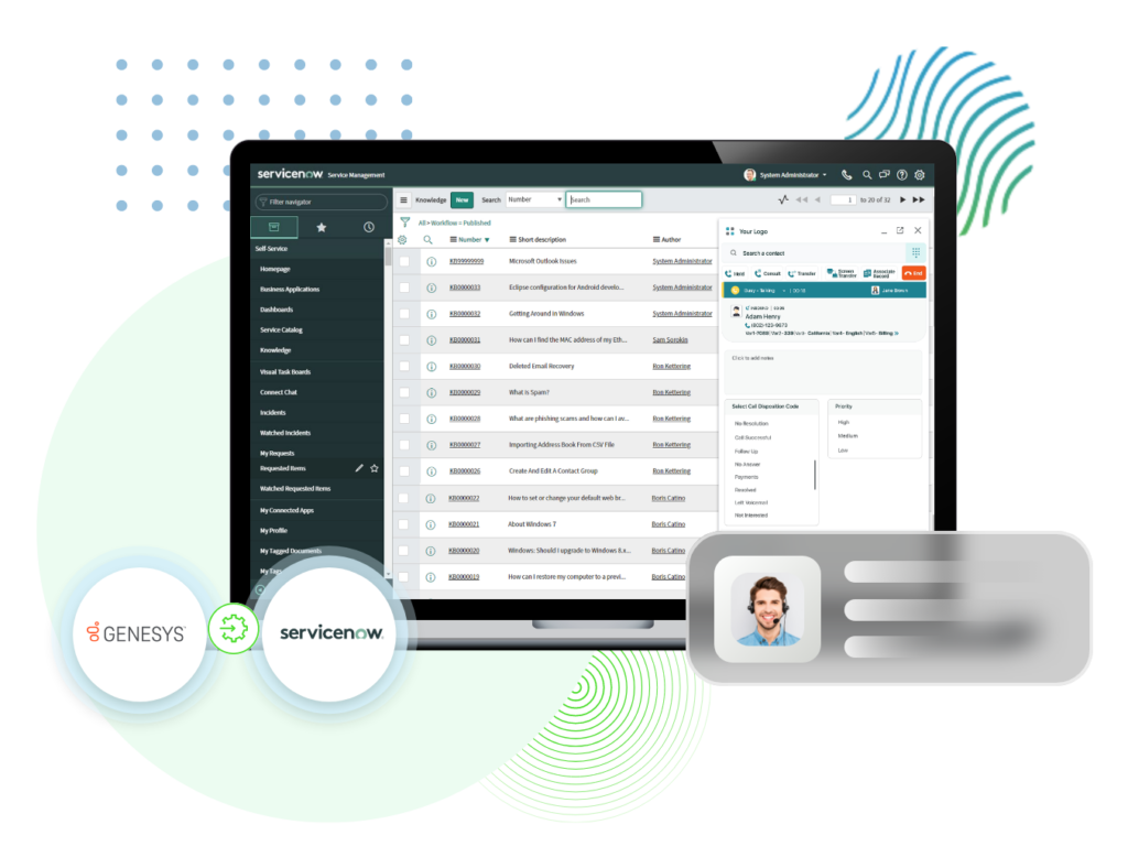 ServiceNow Genesys Integration | ServiceNow CTI Connector for Genesys ...